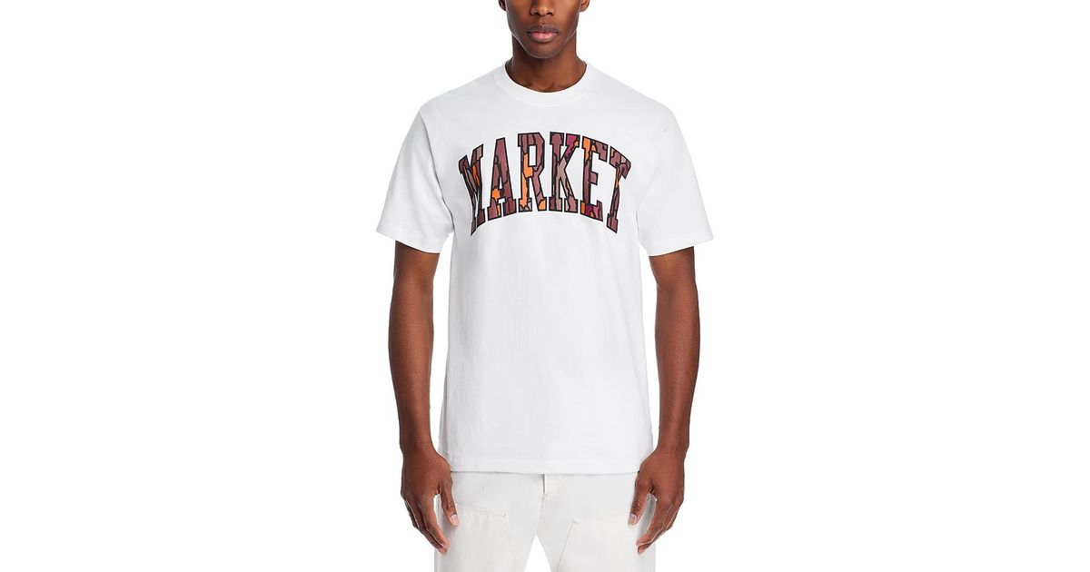 Market Tree Bark Arc Logo T-Shirt in White for Men | Lyst