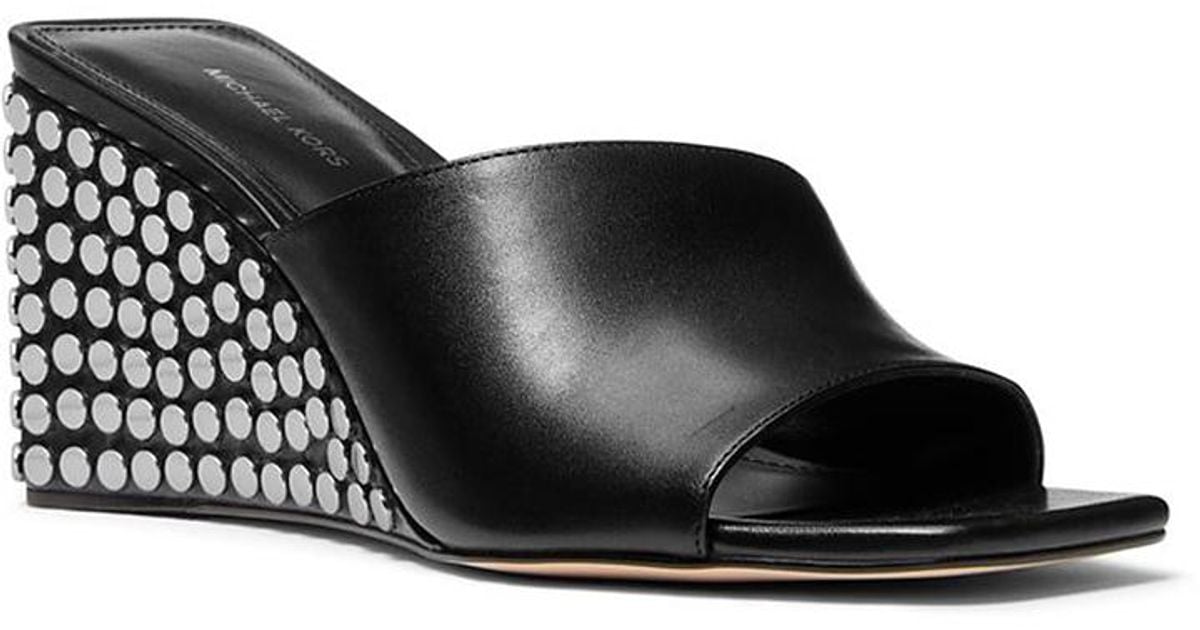 Michael Kors Merriam Wedge Sandals in Black | Lyst UK