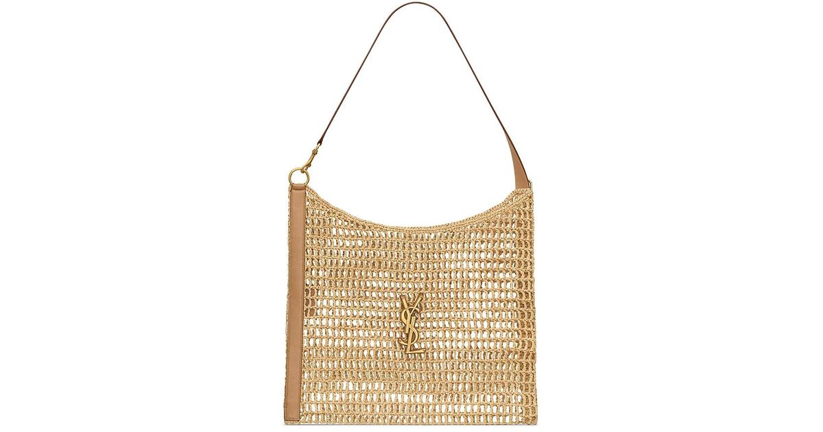 Saint Laurent Oxalis Tote Bag in Natural | Lyst