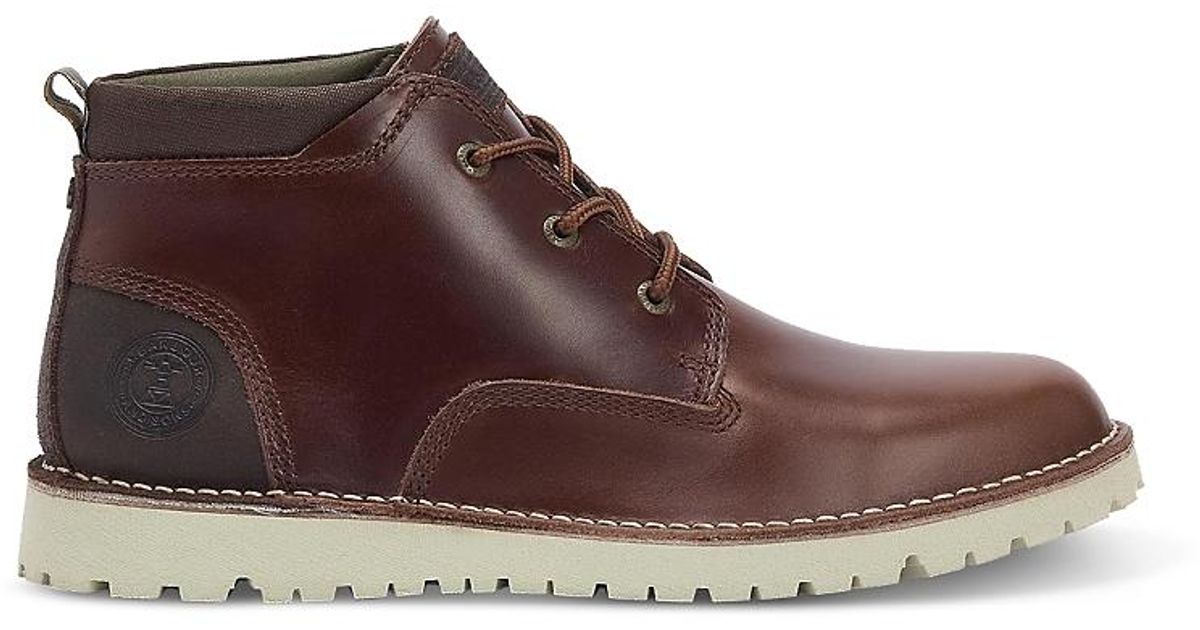 Barbour Bedrock Derby Chukka Boots in Brown for Men | Lyst