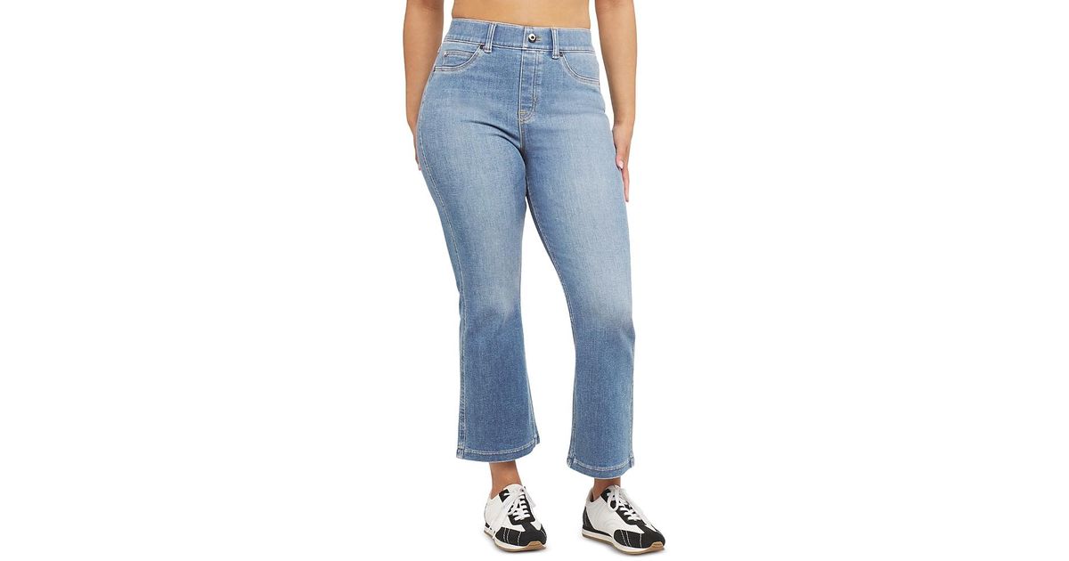 Spanx Shape Everywear Kick Flare Jeans in Blue | Lyst