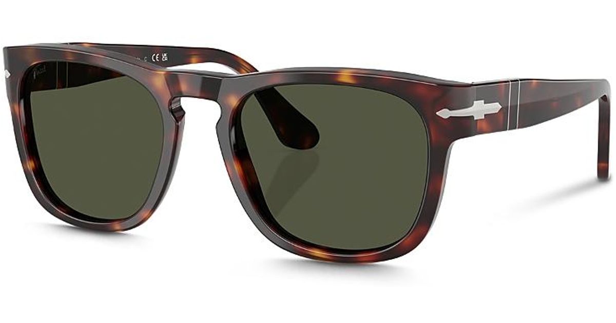 Persol Elio Square Sunglasses, 54Mm in Green | Lyst