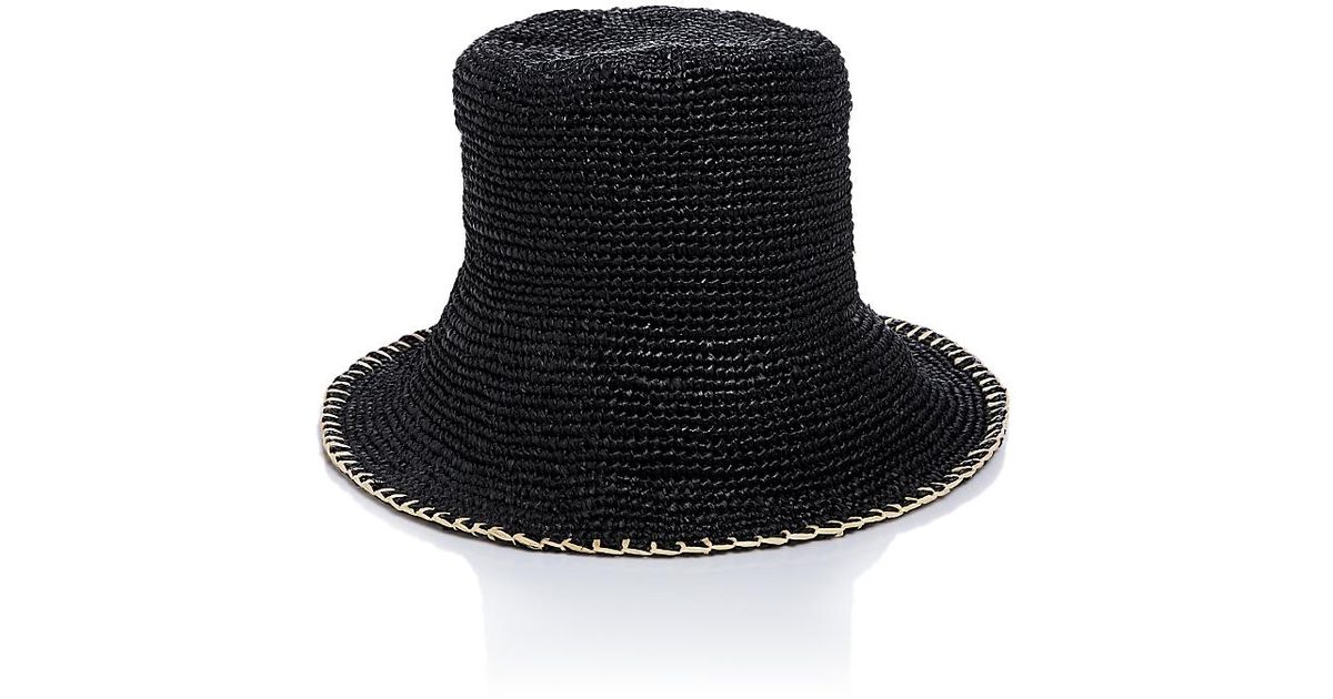 Rag & Bone Jade Whipstitch Rollable Hat in Black | Lyst
