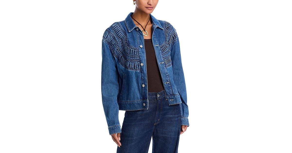 Mother The Loop De Loop Denim Jacket in Blue | Lyst