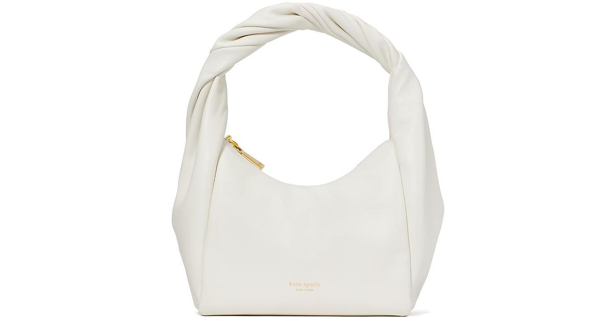 Kate Spade Leather Twirl Bag in White | Lyst
