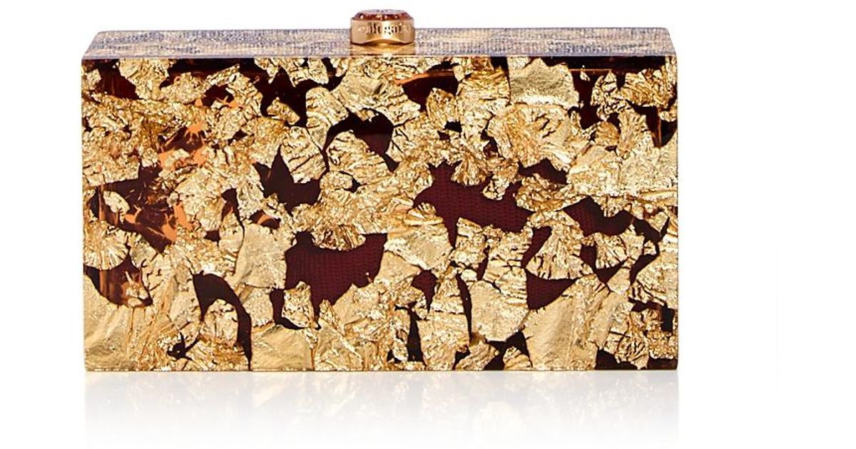 Cult Gaia Ela Box Clutch in Metallic | Lyst