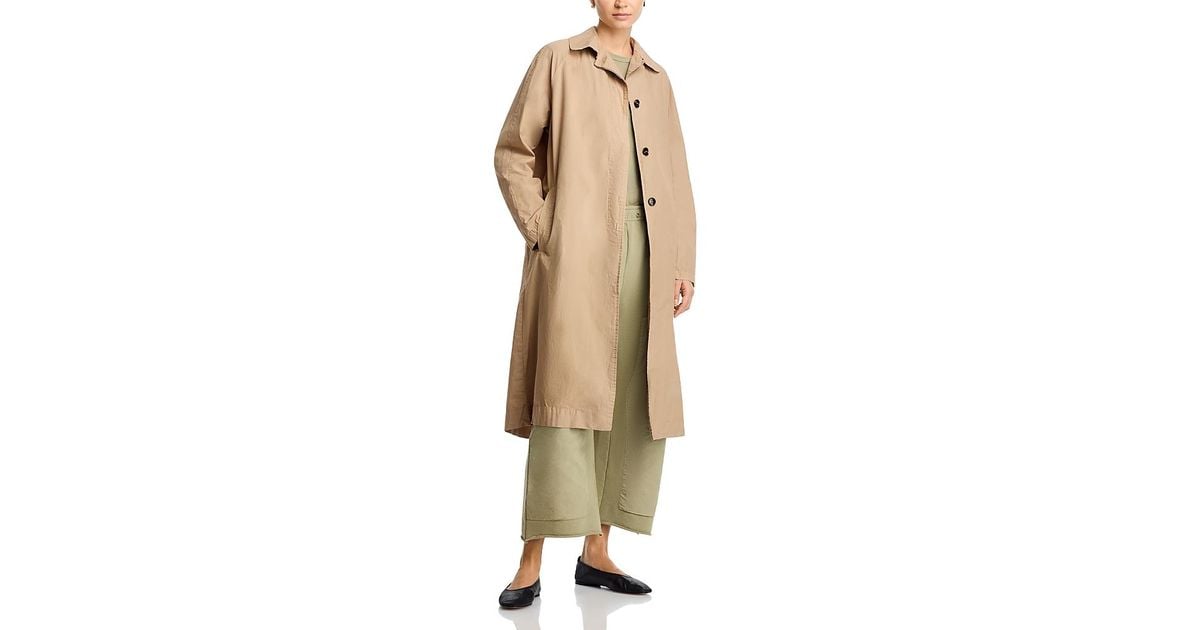 Leset Kyoto Car Coat in Natural | Lyst UK