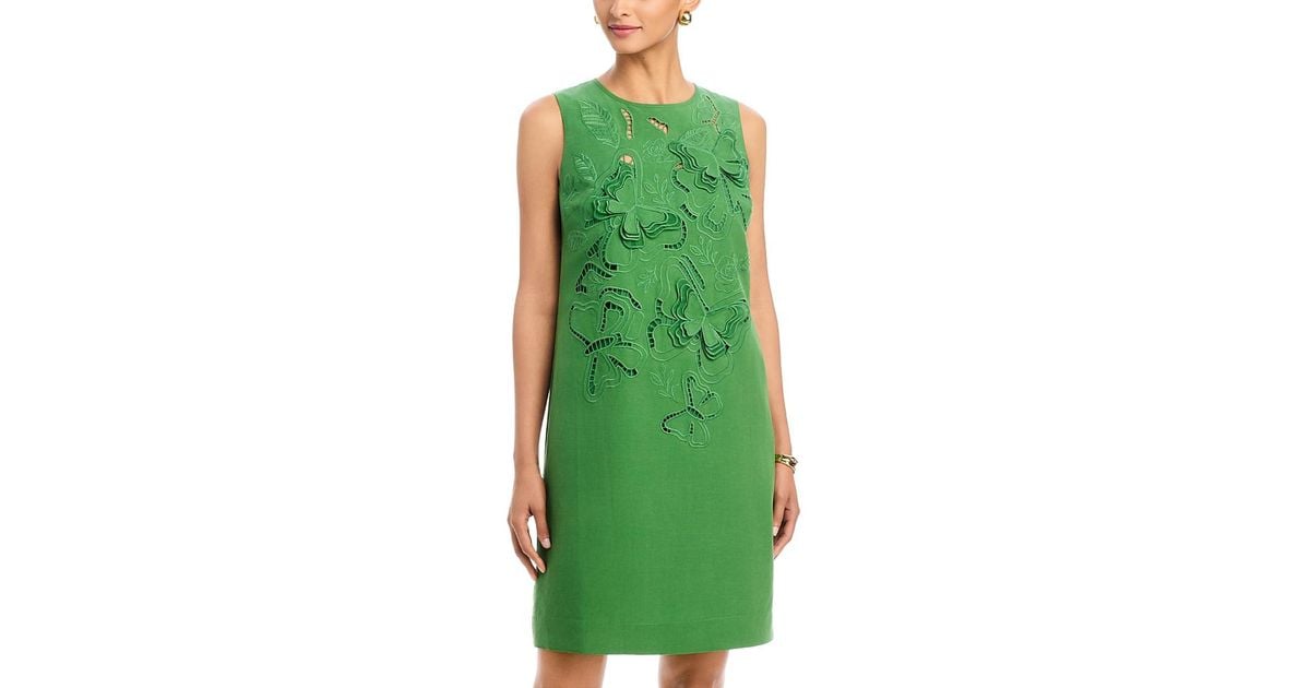 Tahari The Isabella Dress in Green | Lyst