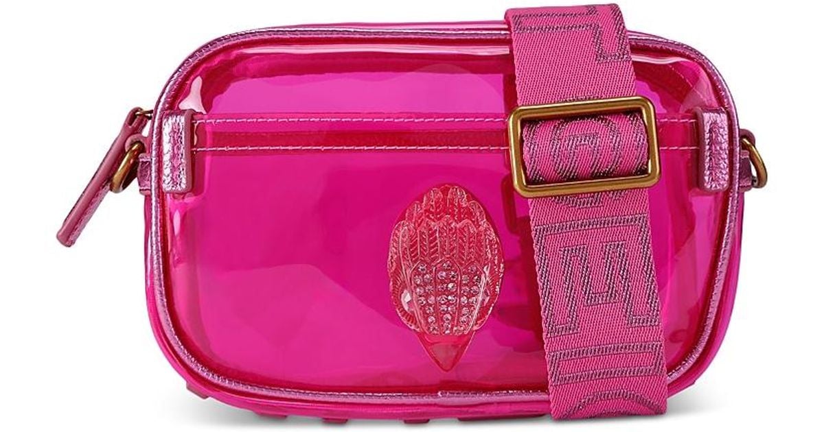 Kurt Geiger Kensington Small Vinyl Camera Bag in Pink | Lyst