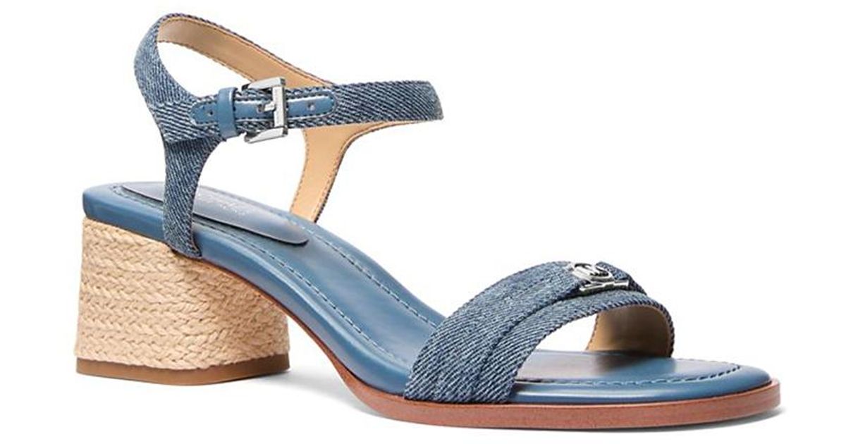Michael Kors Mandy Sandals in Blue | Lyst
