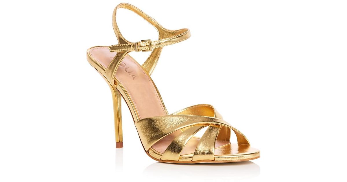 Aqua Ellah Sandals in Metallic | Lyst UK