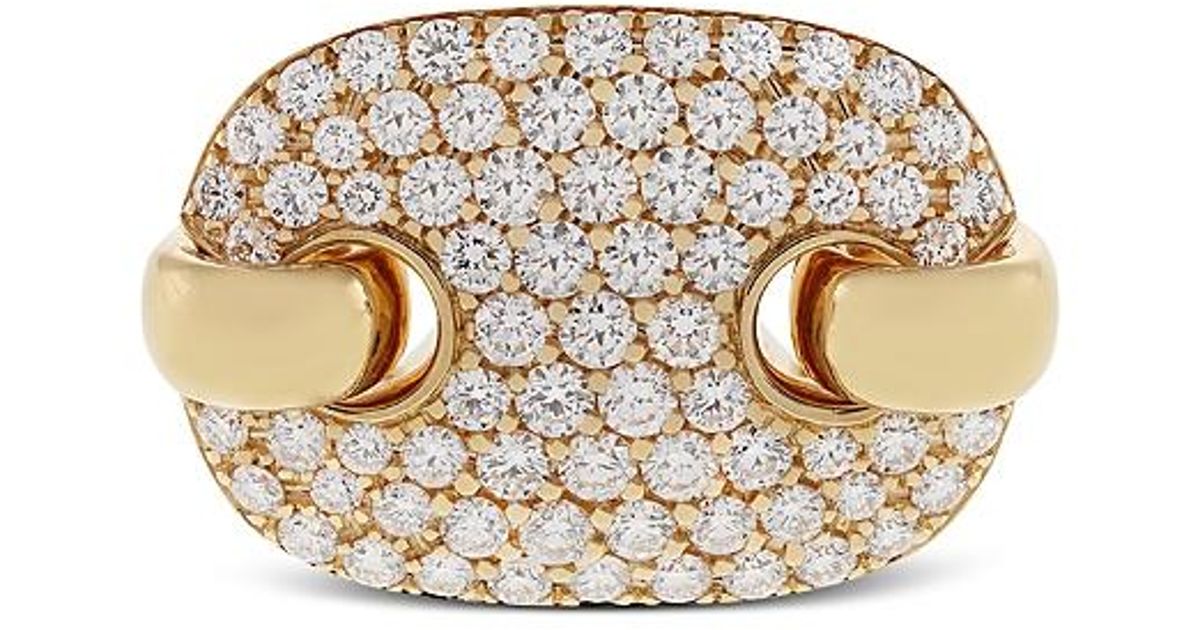Crivelli 18K Pave Diamond Statement Ring in White | Lyst