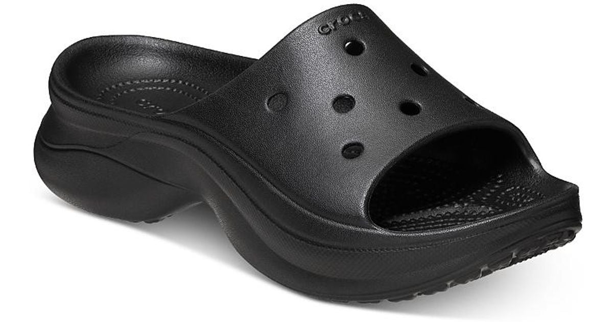 Crocs™ Bae Slide Sandals in Black | Lyst