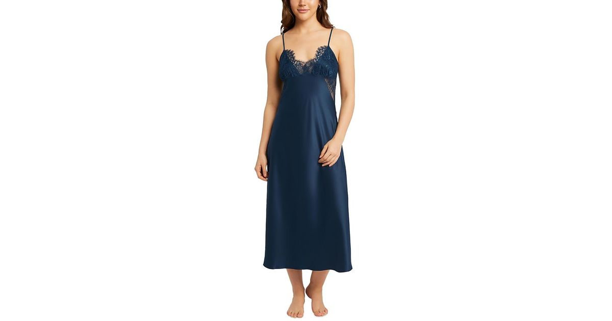 Rya Collection Serena Charmeuse Gown in Blue | Lyst