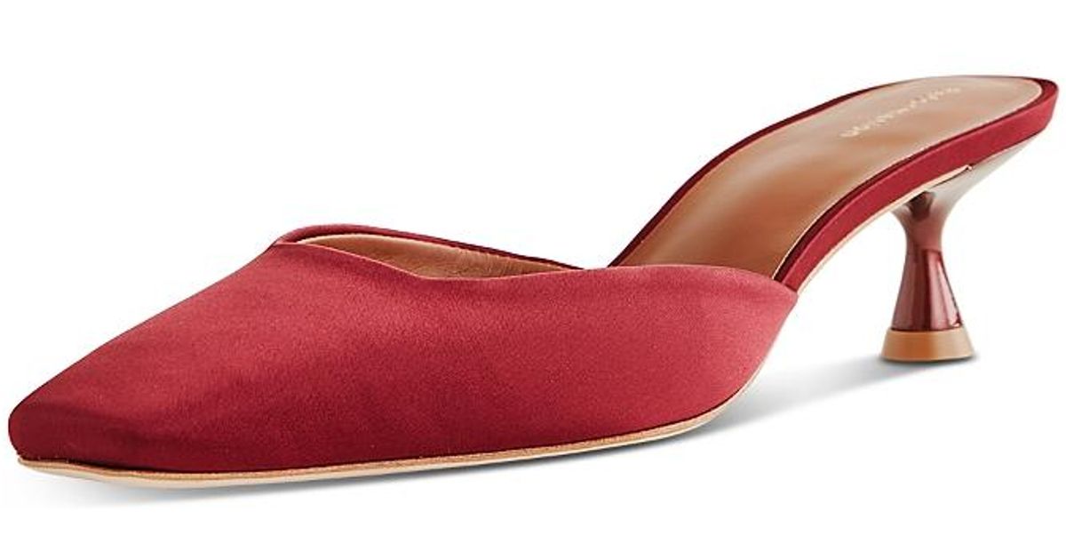 Reformation Daniela Kitten Heel Mules in Pink | Lyst