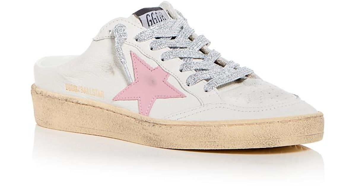 Golden Goose Ball Star Mule Sneakers in White | Lyst UK