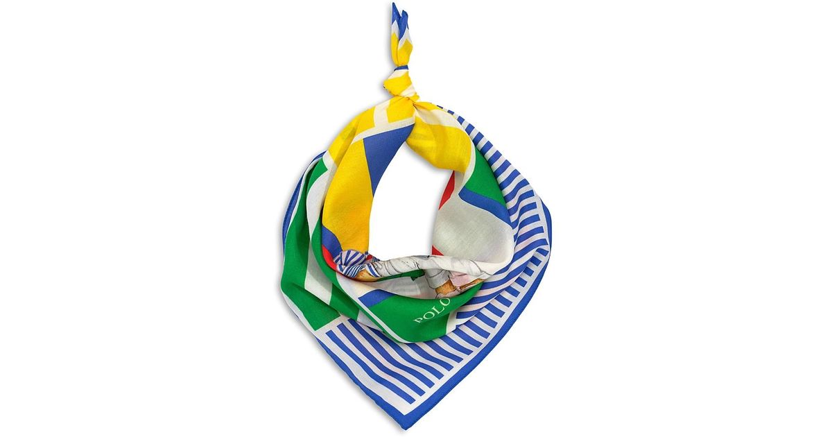Polo Ralph Lauren Spring Bandana in Metallic | Lyst