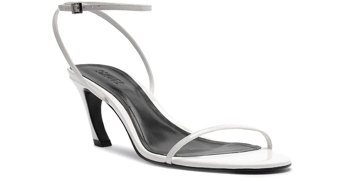 SCHUTZ SHOES Siena Curve Mid Sandals in Metallic | Lyst