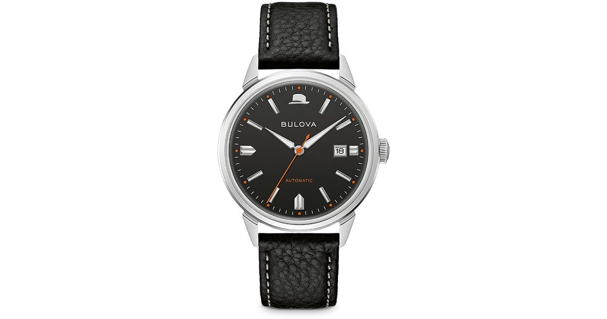 Bulova Frank Sinatra Summer Wind Watch, 40Mm in Black for Men | Lyst