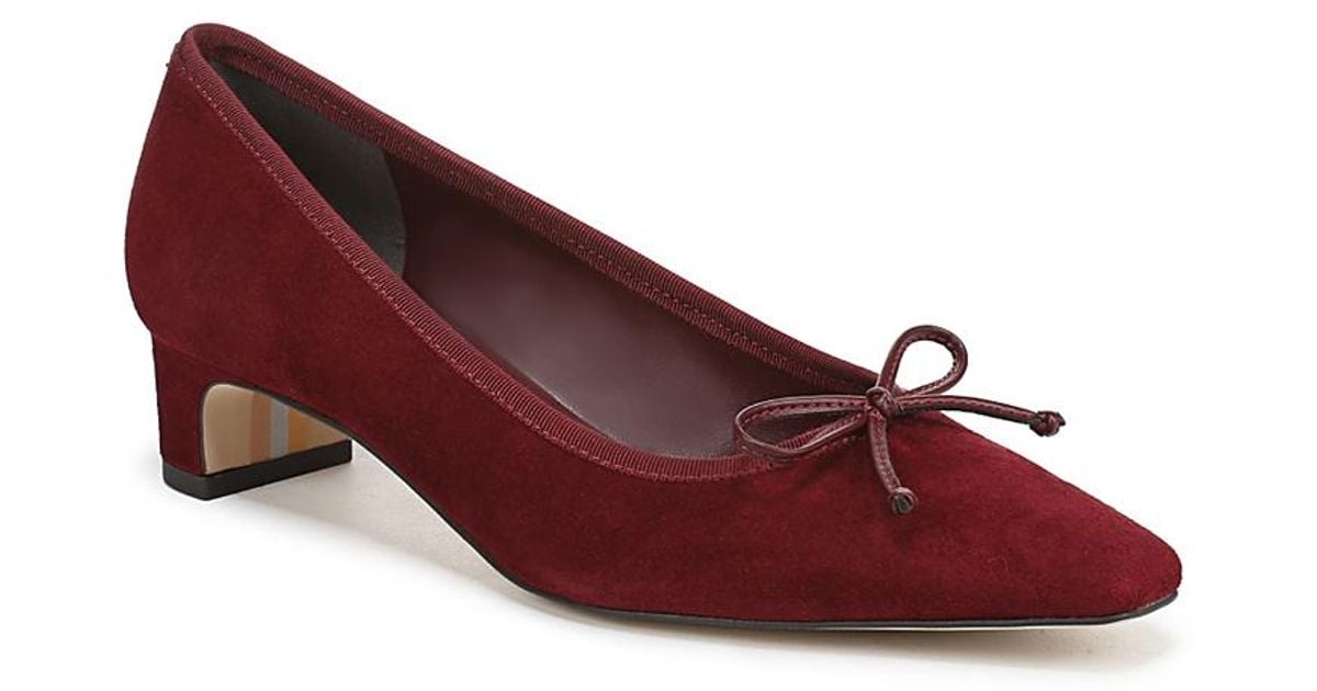 Sam Edelman Rinda Kitten Heel Pumps in Red | Lyst UK