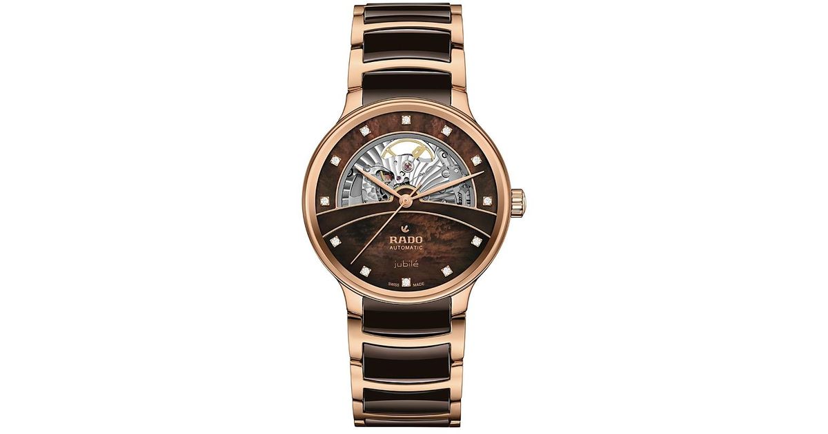Rado Centrix Open Heart Automatic Watch, 39Mm in Brown | Lyst