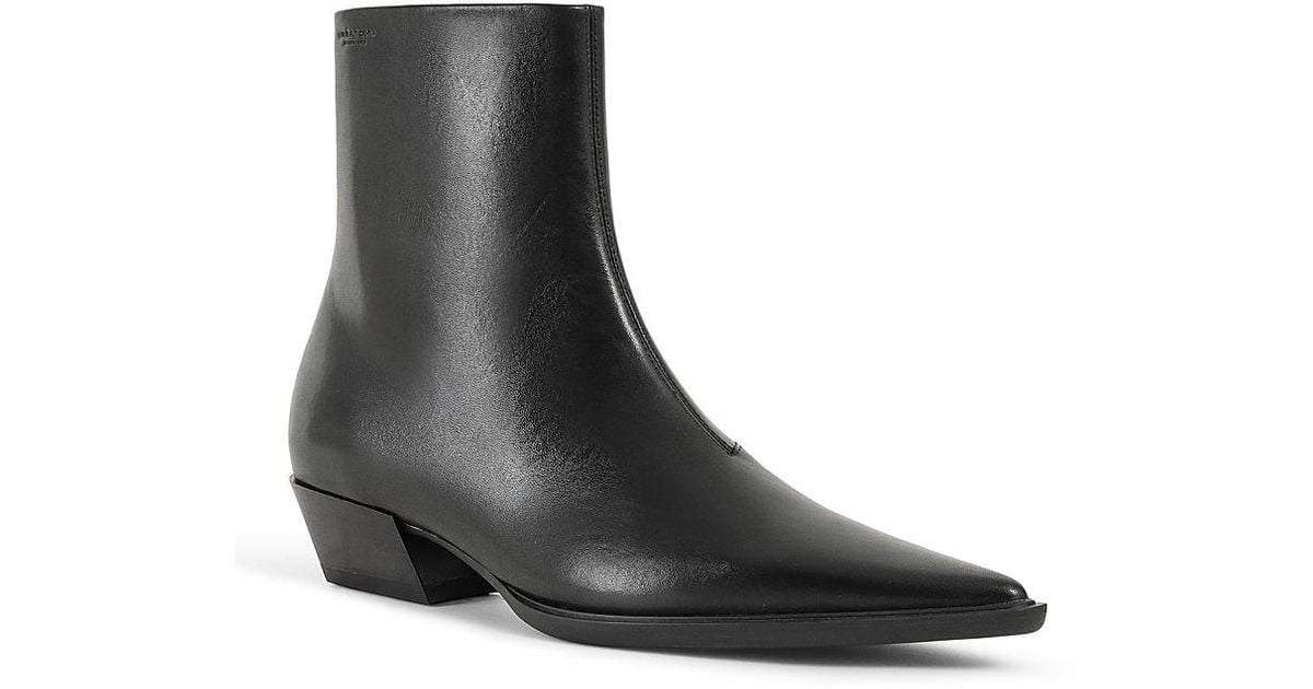 Vagabond Shoemakers Cassie Pointed Toe Block Heel Ankle Boots in Black ...