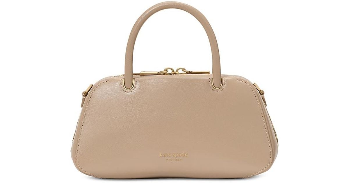Kate Spade Grace Leather Mini Bag in Natural | Lyst UK