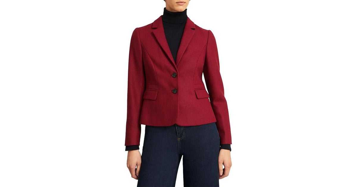 Hobbs Petites Hackness Jacket in Red | Lyst UK