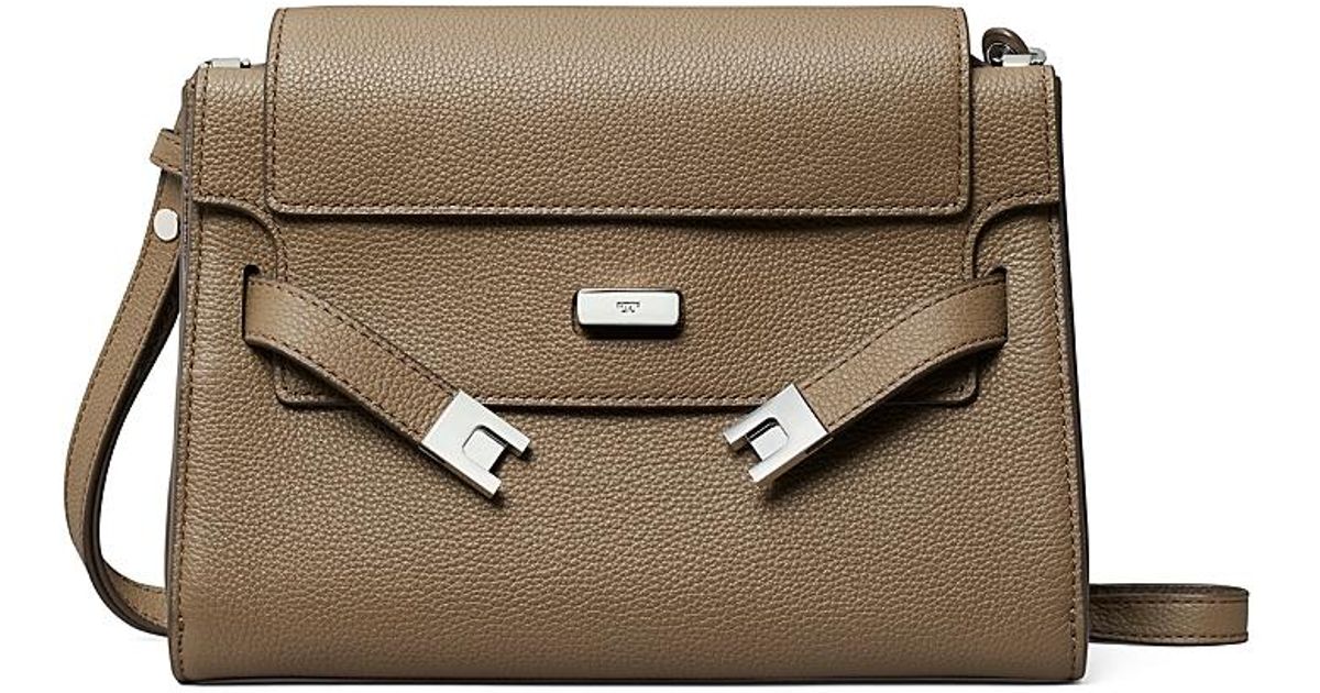 Tory Burch Lee Radziwill Leather Shoulder Bag | Lyst
