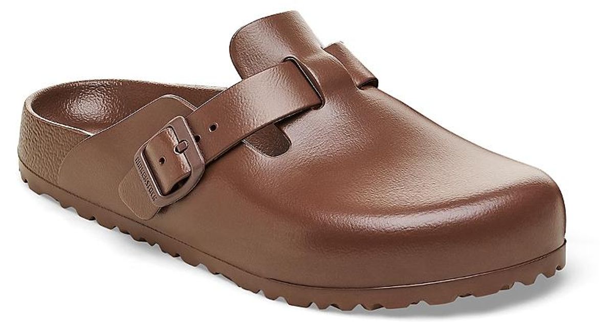 Birkenstock Boston Eva Slip On Clogs in Brown for Men | Lyst