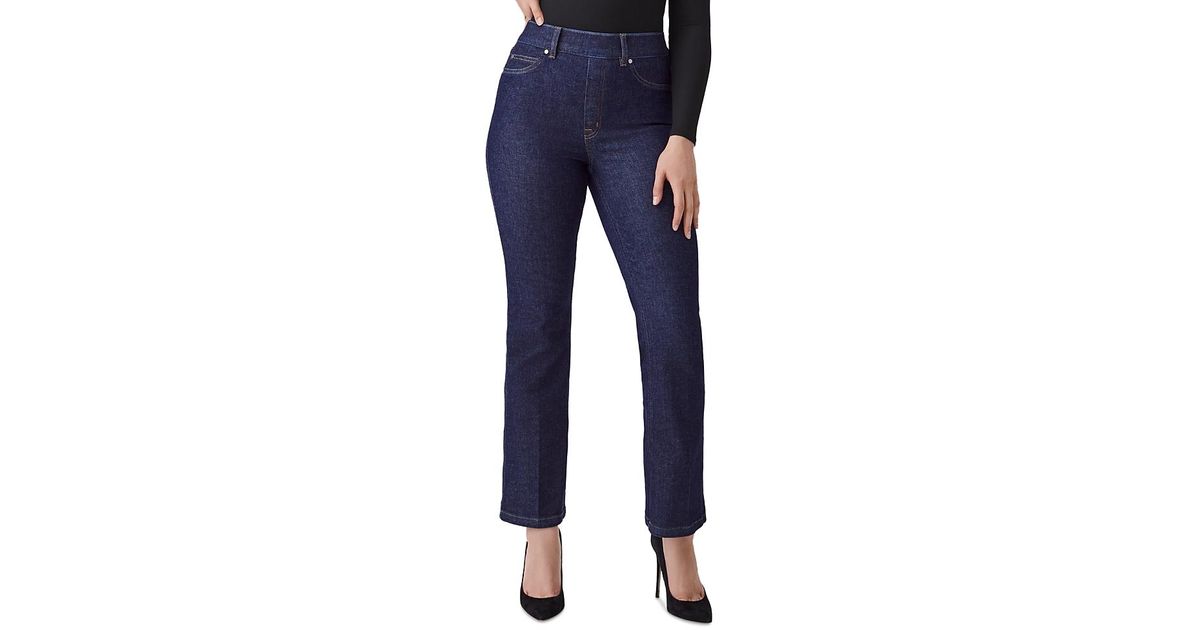Spanx Shape Everywear Pull On Wide Leg Jeans in Blue | Lyst UK