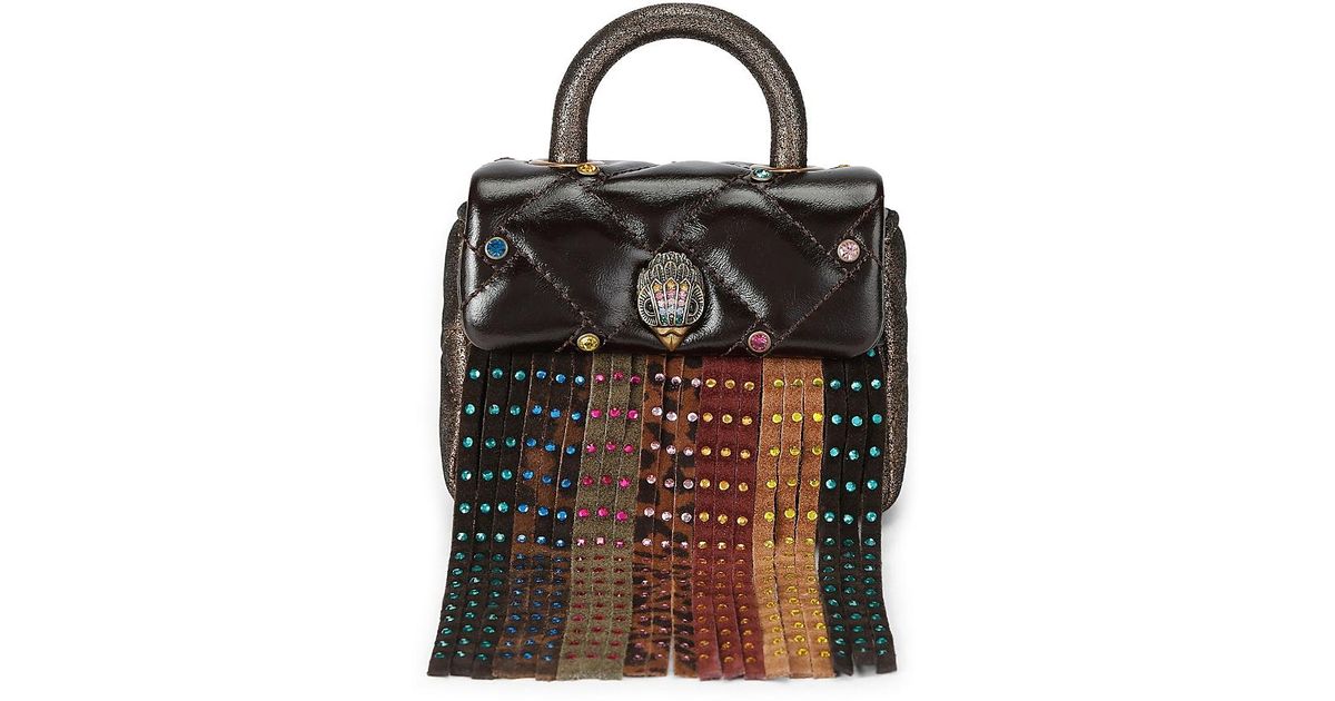 Kurt Geiger Micro Kensington Top Handle Bag in Black | Lyst