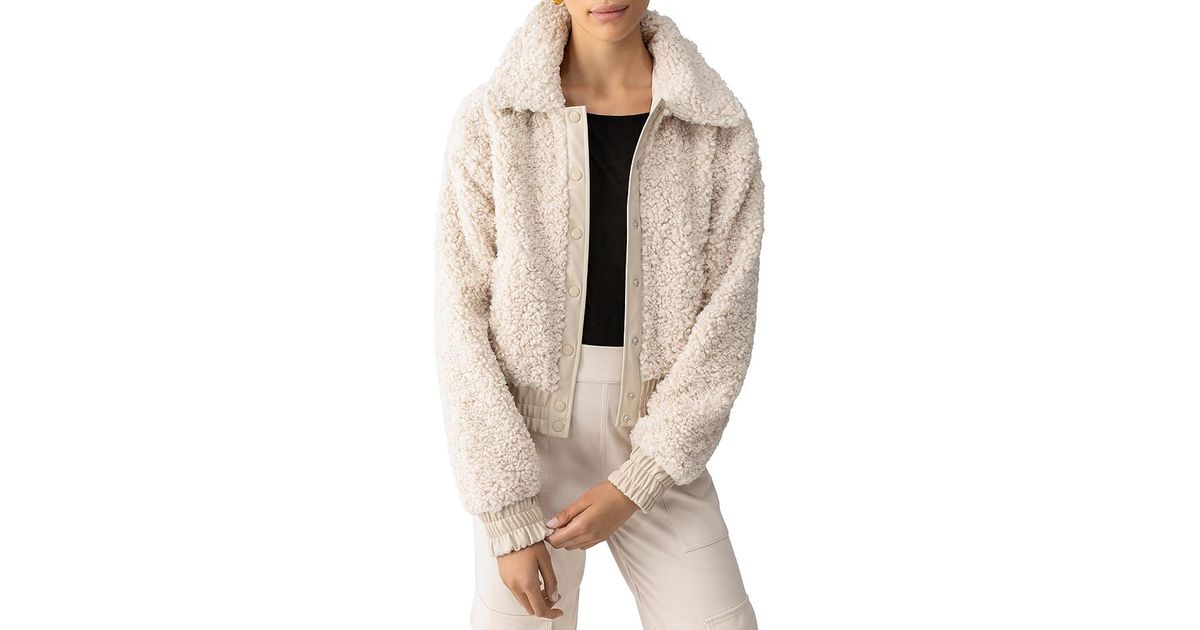 Sanctuary Libby Faux Fur Jacket in Natural | Lyst