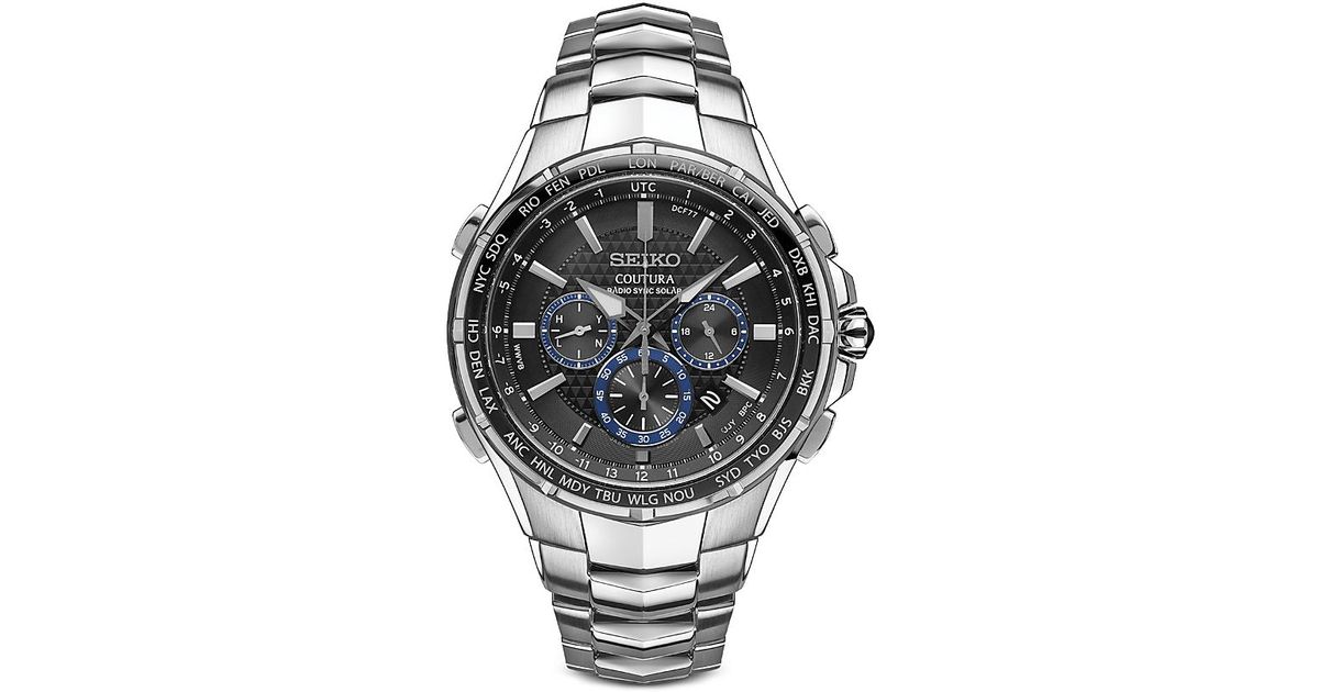 Seiko Seiko Coutura Solar Chronograph, 44.5Mm in Gray for Men | Lyst