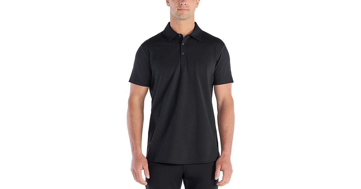 Bylt Basics Everyday Drop Polo Shirt in Black for Men | Lyst UK