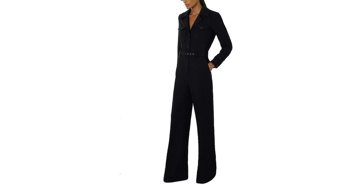 Reiss Ray Utility Tuxedo Jumpsuit in Blue | Lyst