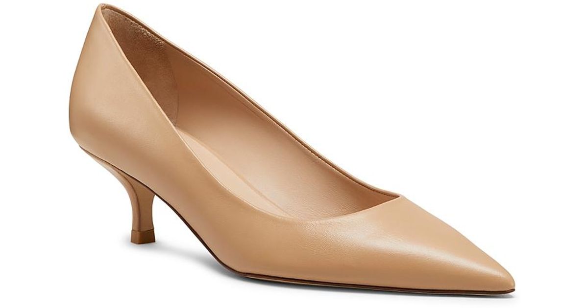 Stuart Weitzman Power 50 Pumps in Natural | Lyst