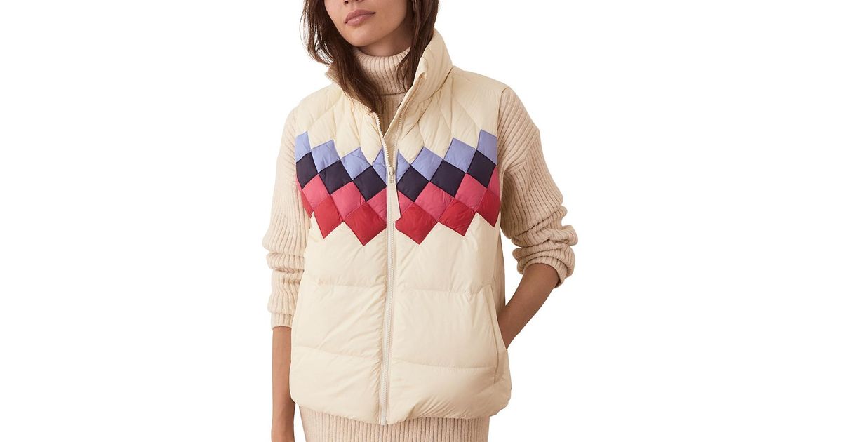 Marine Layer Sierra Down Puffer Vest in Pink | Lyst