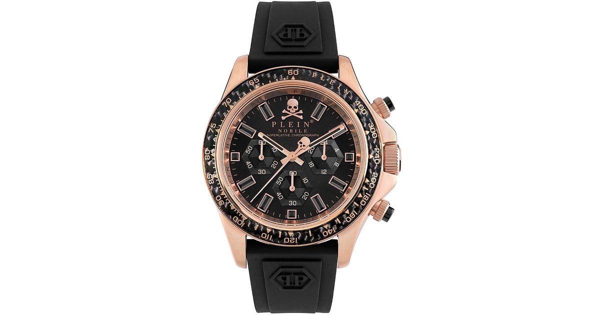 Philipp Plein Nobile Racing Chronograph, 43Mm in Black for Men | Lyst