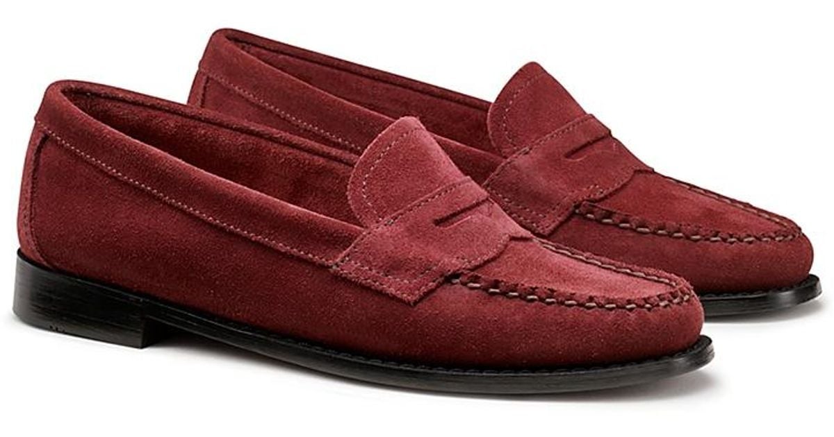 G.H. Bass & Co. G. H. Bass Willa Penny Loafer Flats in Red | Lyst