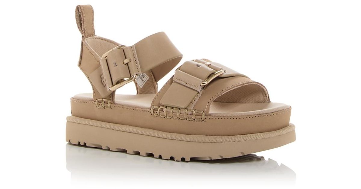 UGG Goldenstar Villa Platform Sandals in Natural | Lyst