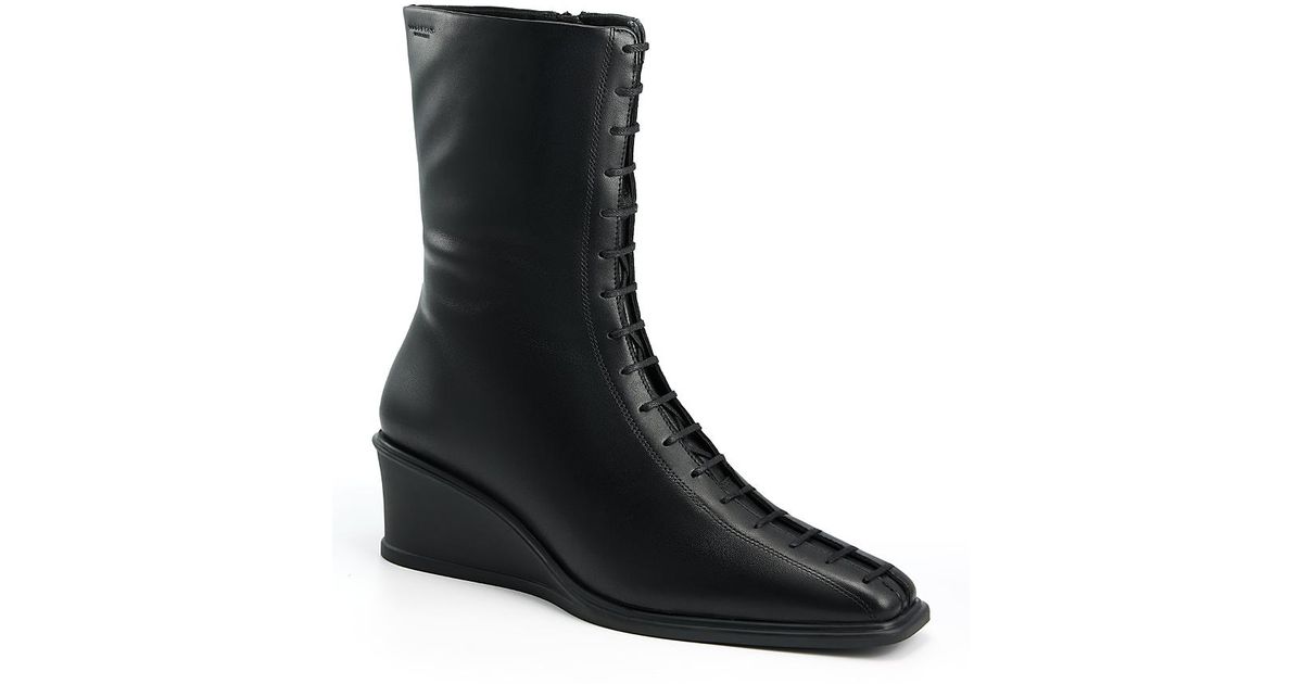Vagabond Shoemakers Aino Wedge Boots in Black | Lyst