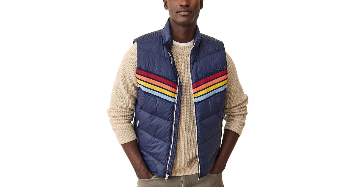 Marine Layer Bode Puffer Vest in Blue for Men | Lyst