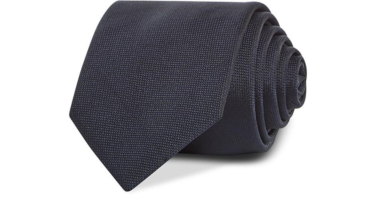 BOSS Classic Micro Grid Tie in Blue for Men | Lyst