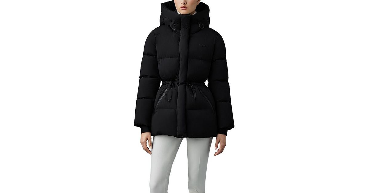 Mackage Freya Hooded Down Puffer Jacket in Black | Lyst