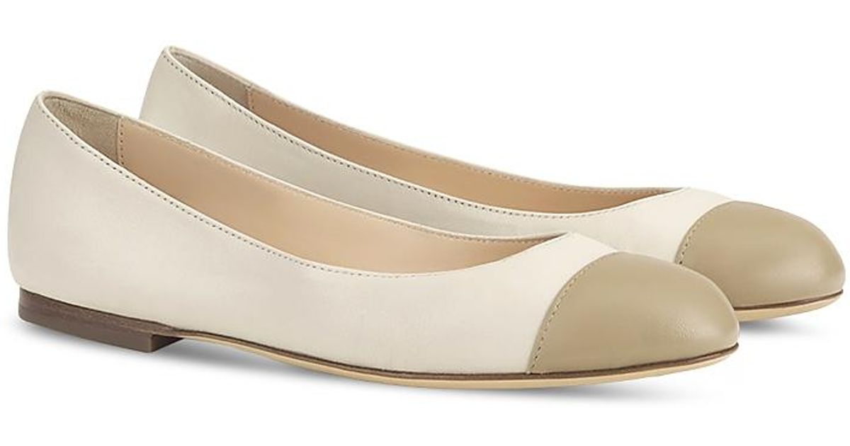 Agl Attilio Giusti Leombruni Milly Flats in Natural | Lyst UK
