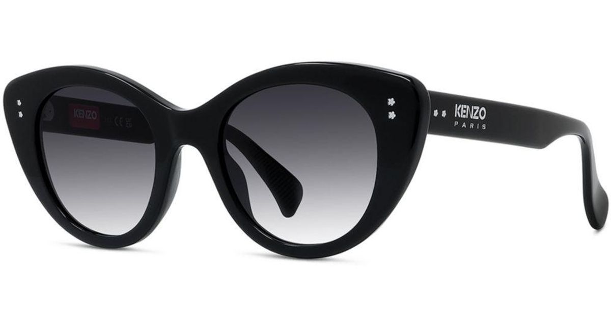 Kenzo Boke Flower Cat Eye Sunglasses In Black Lyst