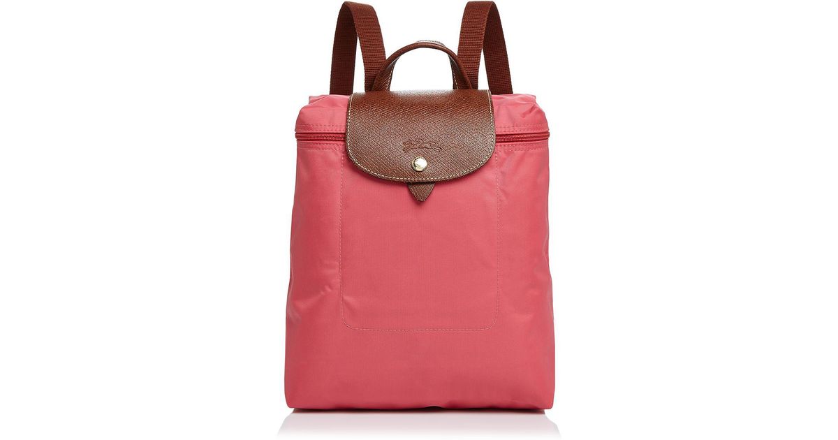 Longchamp Le Pliage Backpack in Pink | Lyst