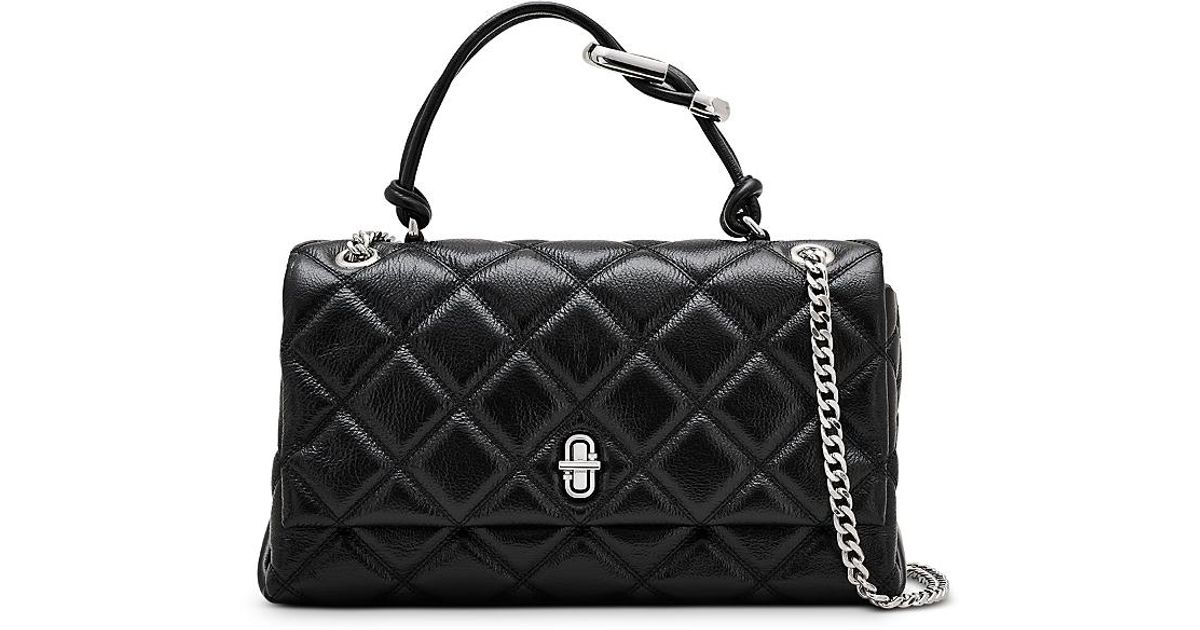 Marc Jacobs The Quilted Dual Convertible Shoulder Bag in Black | Lyst