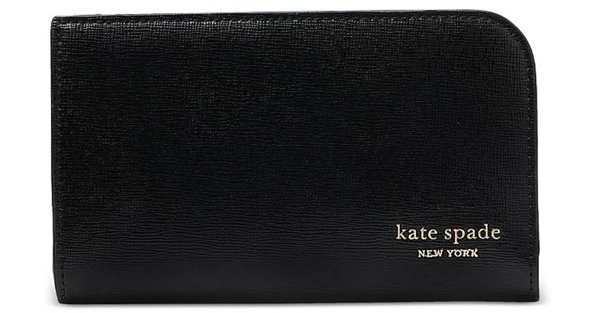 Kate Spade Medium Bifold Wallet in Black | Lyst